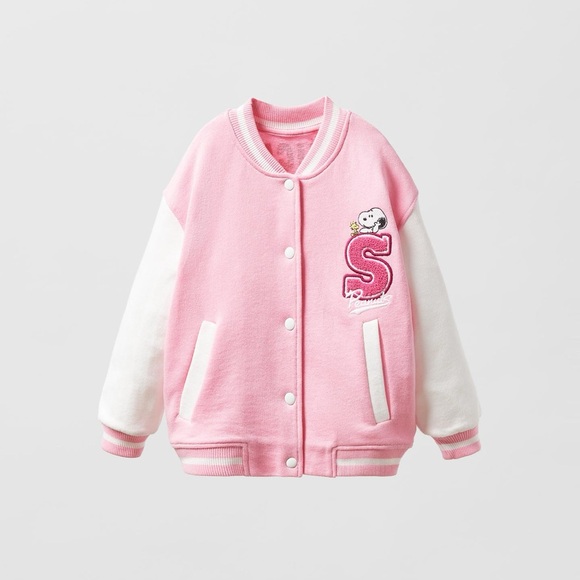 Zara | Jackets & Coats | Bomber Snoopy Peanuts Jacket Size 218 | Poshmark